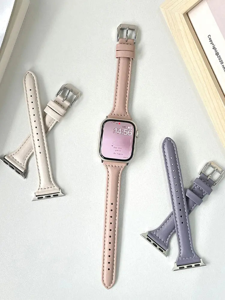 Leather Apple Watch Bands - 17 color options 38mm - 49mm - Axios Bands