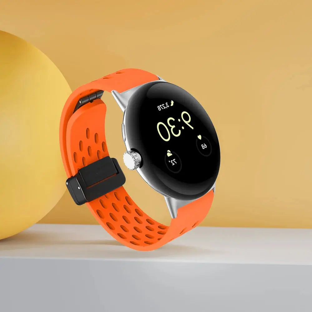 Magnetic Silicone Sport Band for Google Pixel Watch 2 - 18 colors ...