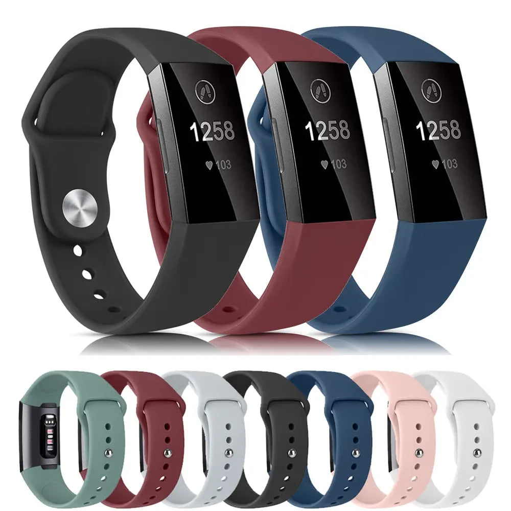 Silicone Fitbit Band For Charge 3 & 4 - 9 color options - Axios Bands