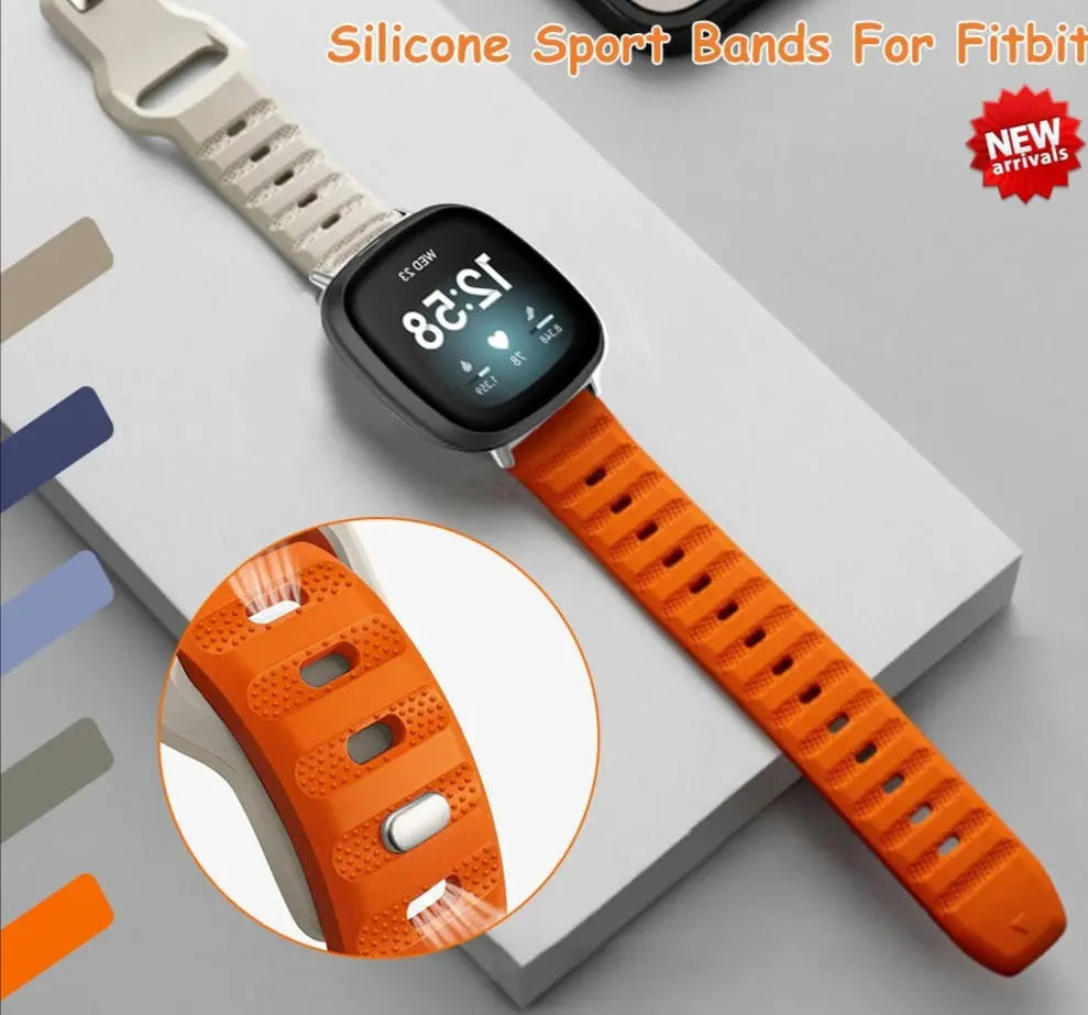 Silicone Fitbit Band For Versa 3 / 4 - Sense 1 / 2 – Axios Bands